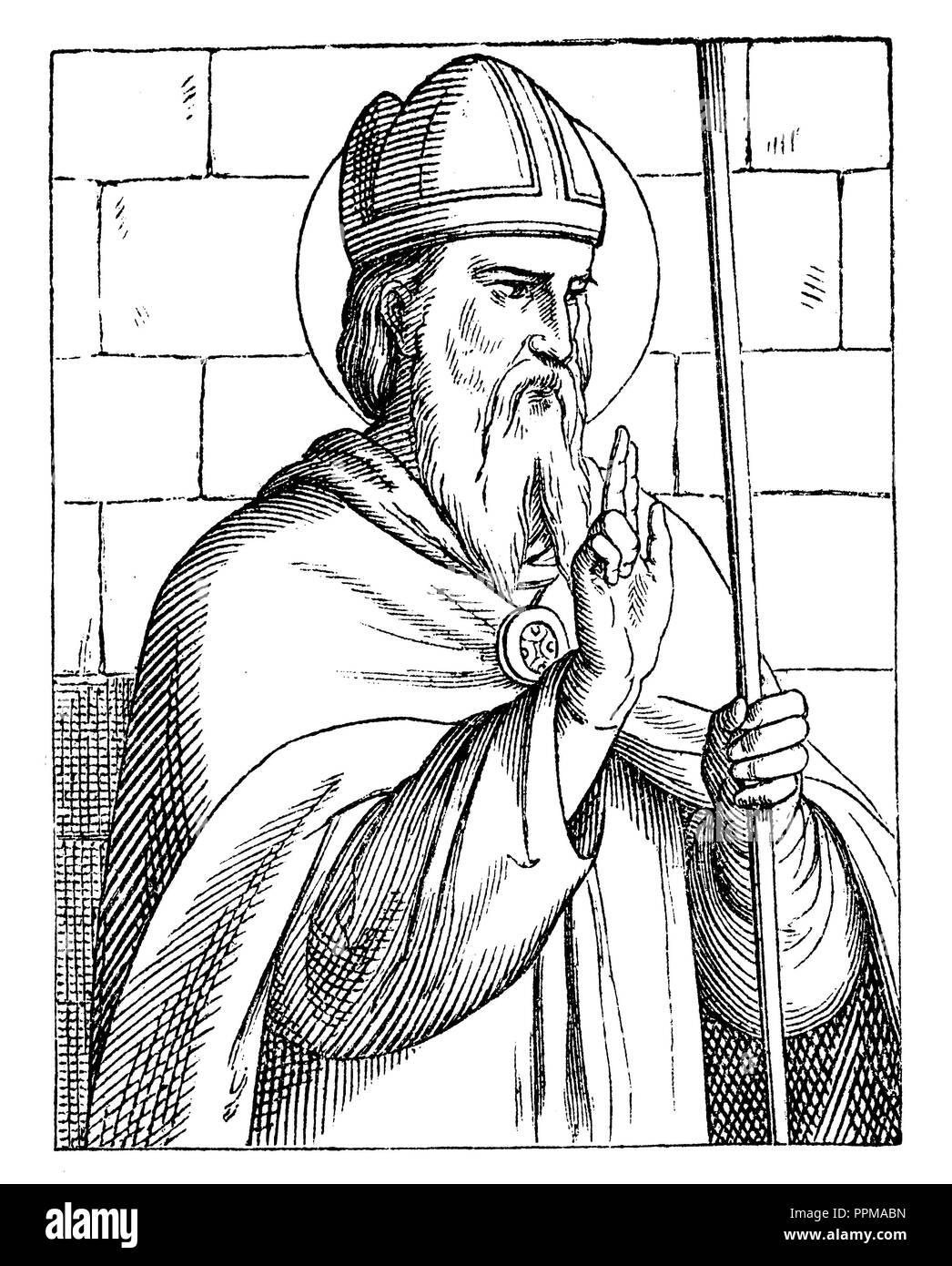 St. Fulgentius, Bishop of Ruspe Stock Photo - Alamy