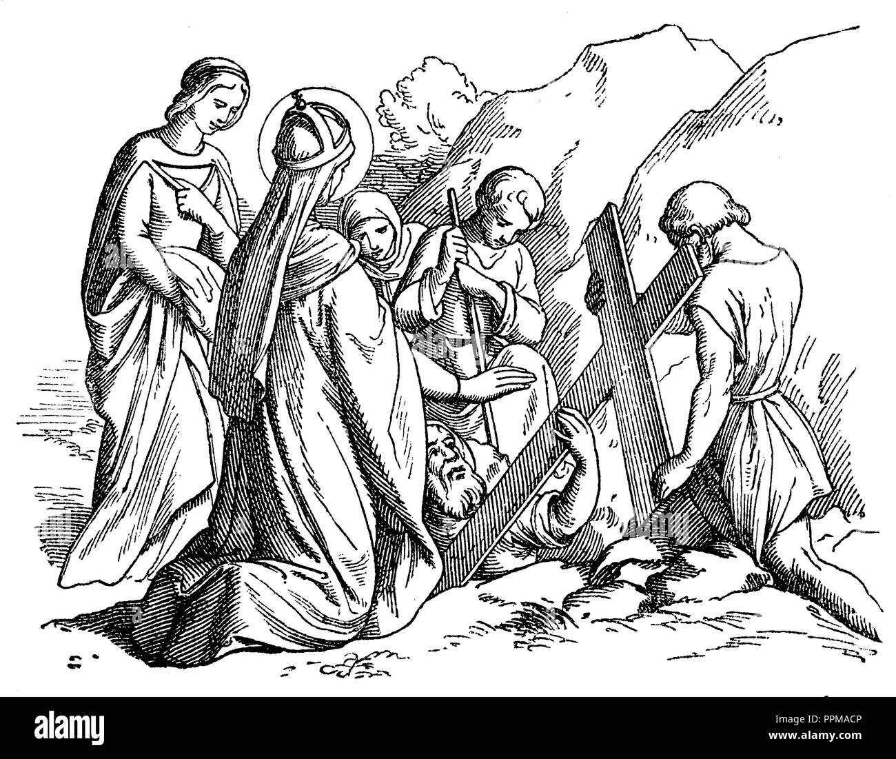 Finding of the hl. Cross Stock Photo - Alamy