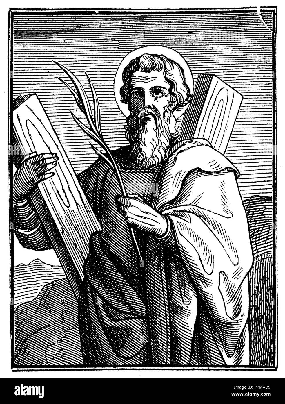 St andrew the apostle Black and White Stock Photos & Images - Alamy