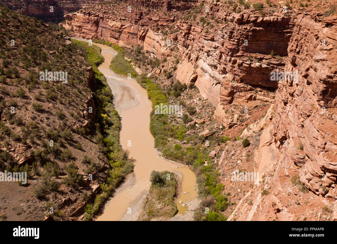 The Hanging Flume overlook in south west Colorado, USA Stock Photo - Alamy