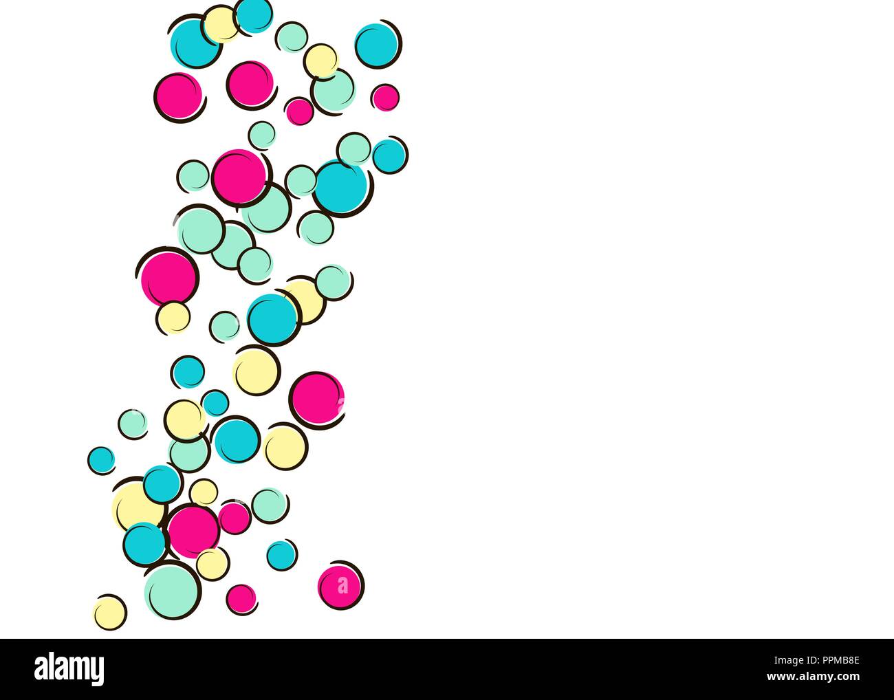 Confetti background with comic pop art polka dots Stock Vector Image ...