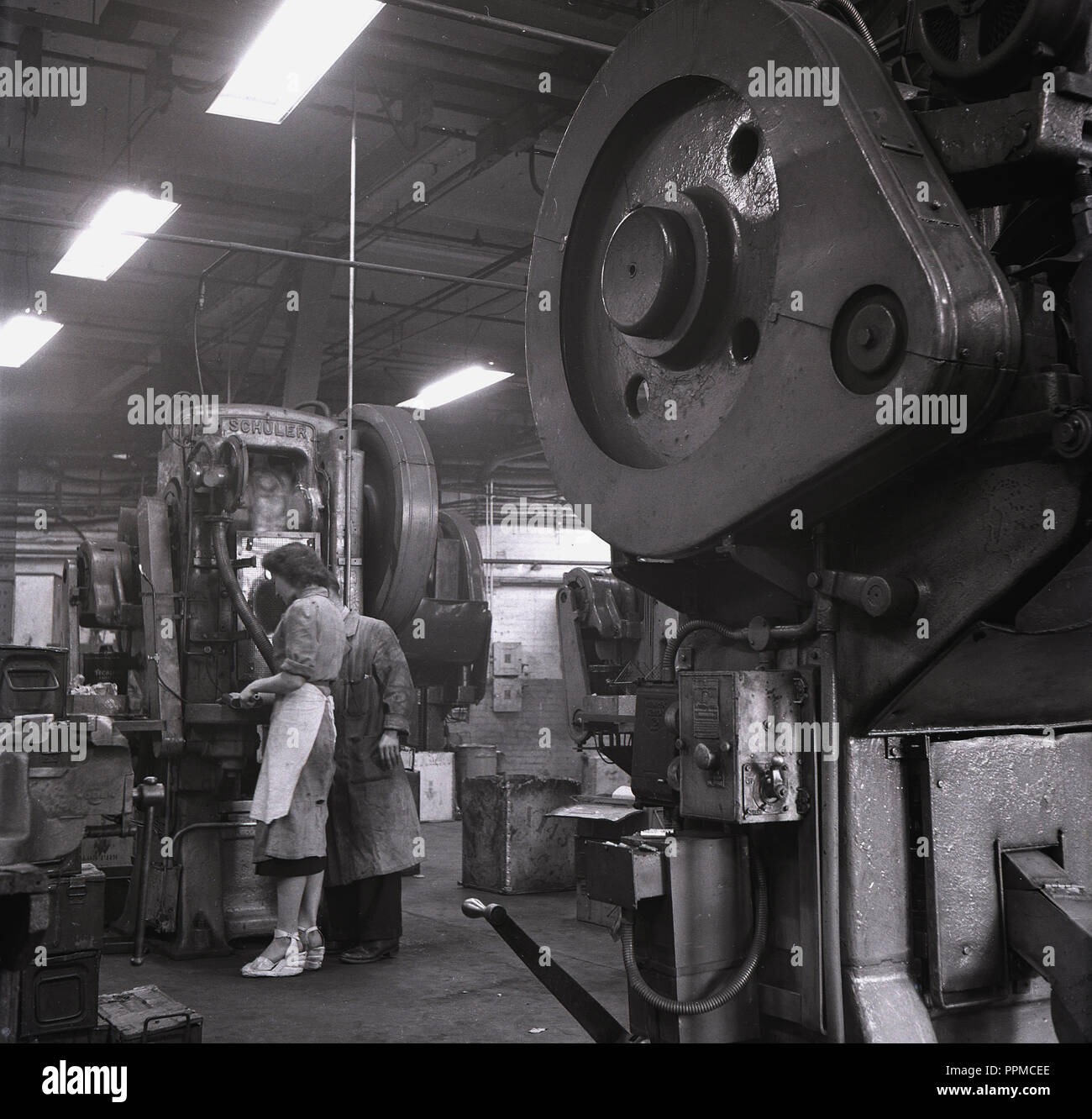 1950s Historical Female Factory Workers High Resolution Stock ...