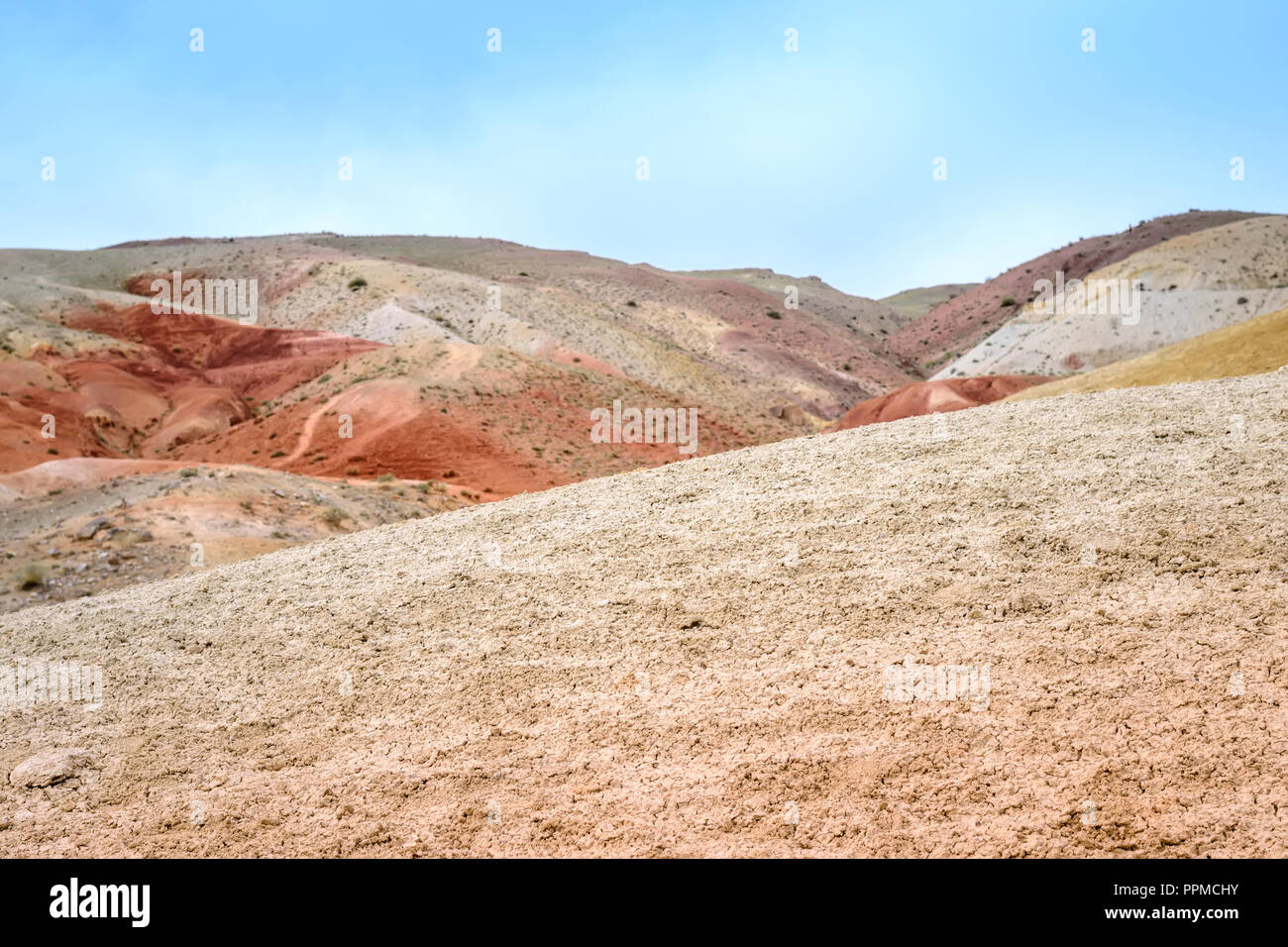 Unique Mars red colorful landscape. Chagan-Uzun Altai, Russia Stock ...