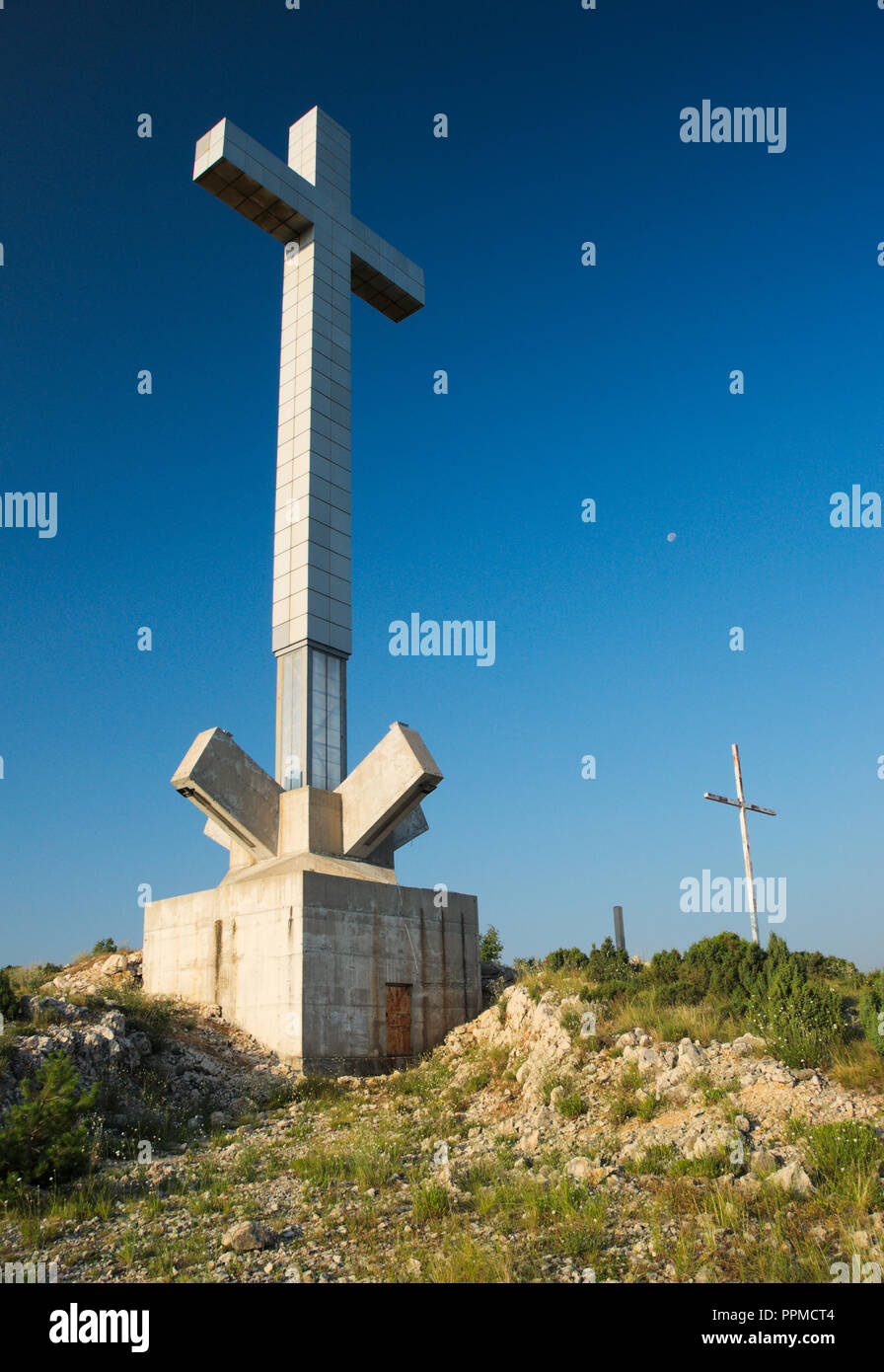 Mostar hill cross hi-res stock photography and images - Alamy