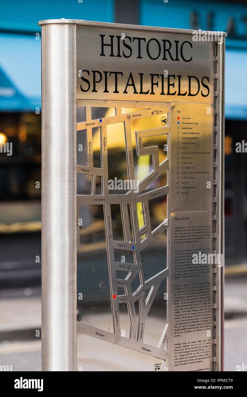 Spitalfields historic area, Borough of Tower Hamlets, London, England ...