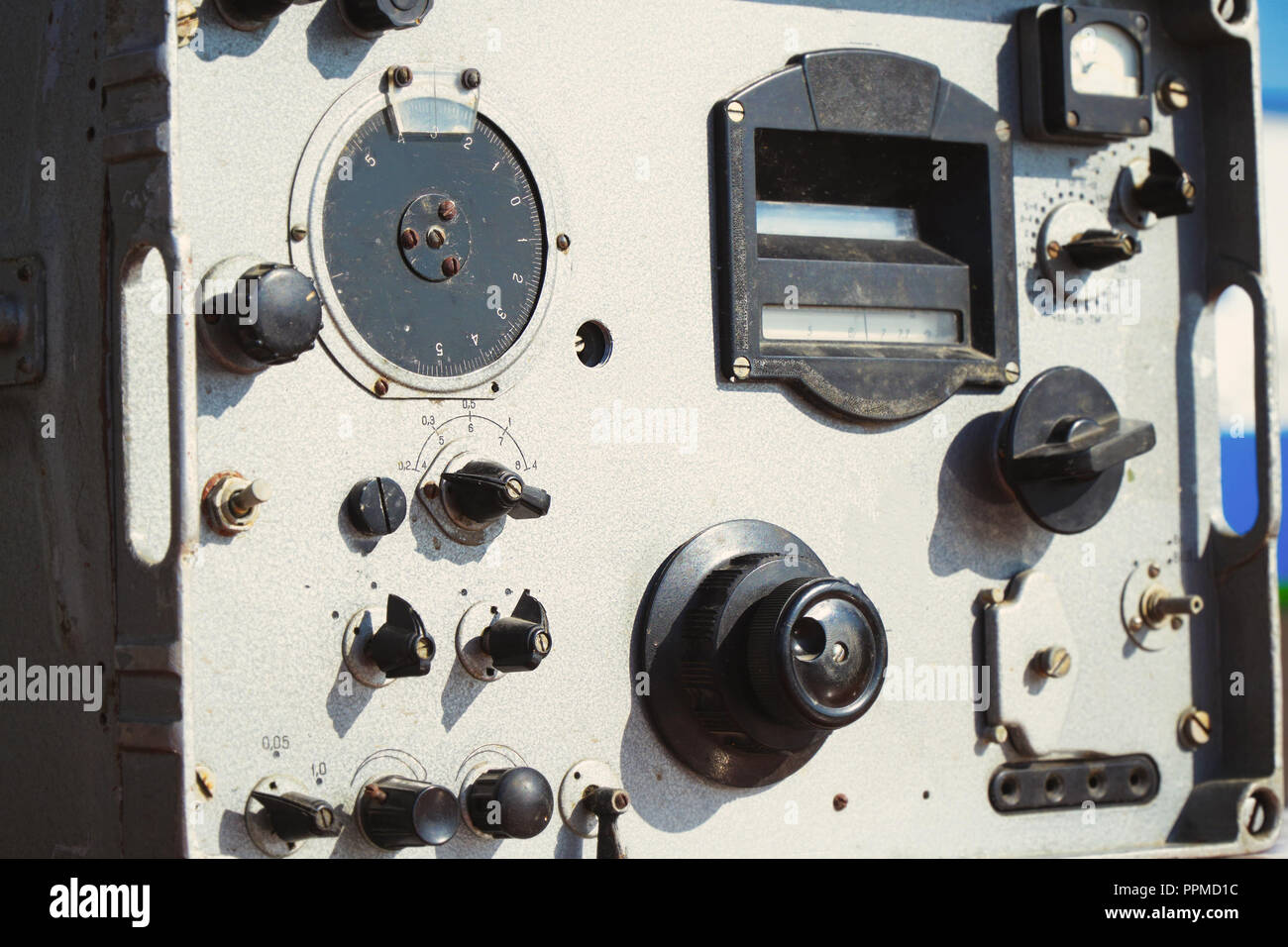 Old military radio station Stock Photo - Alamy