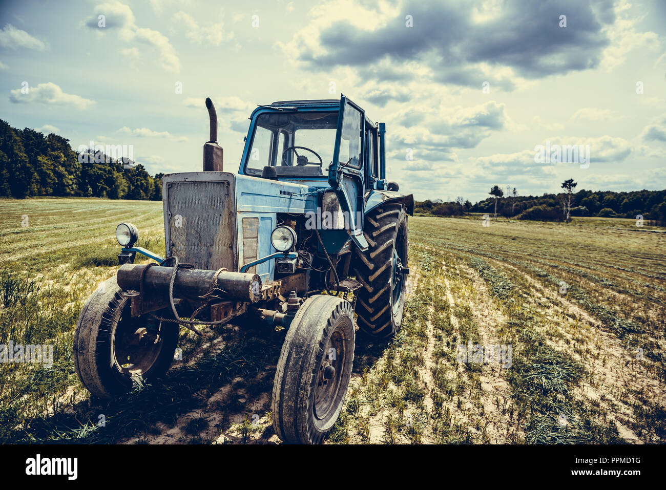 Old tractor in iceland hi-res stock photography and images - Alamy