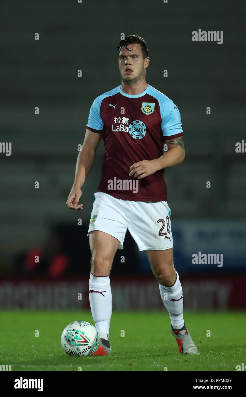 Burnley's Kevin Long Stock Photo - Alamy