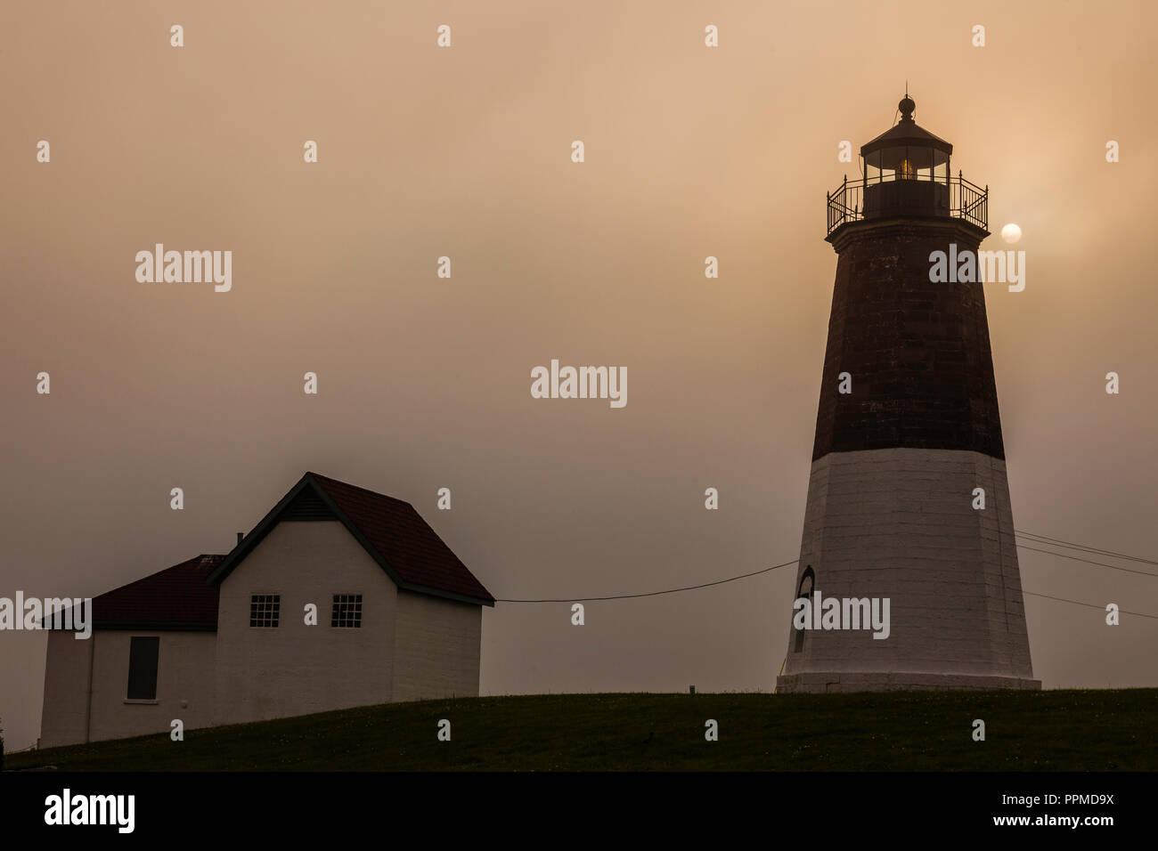 Point Judith Lighthouse Narragansett, Rhode Island, USA Stock Photo - Alamy
