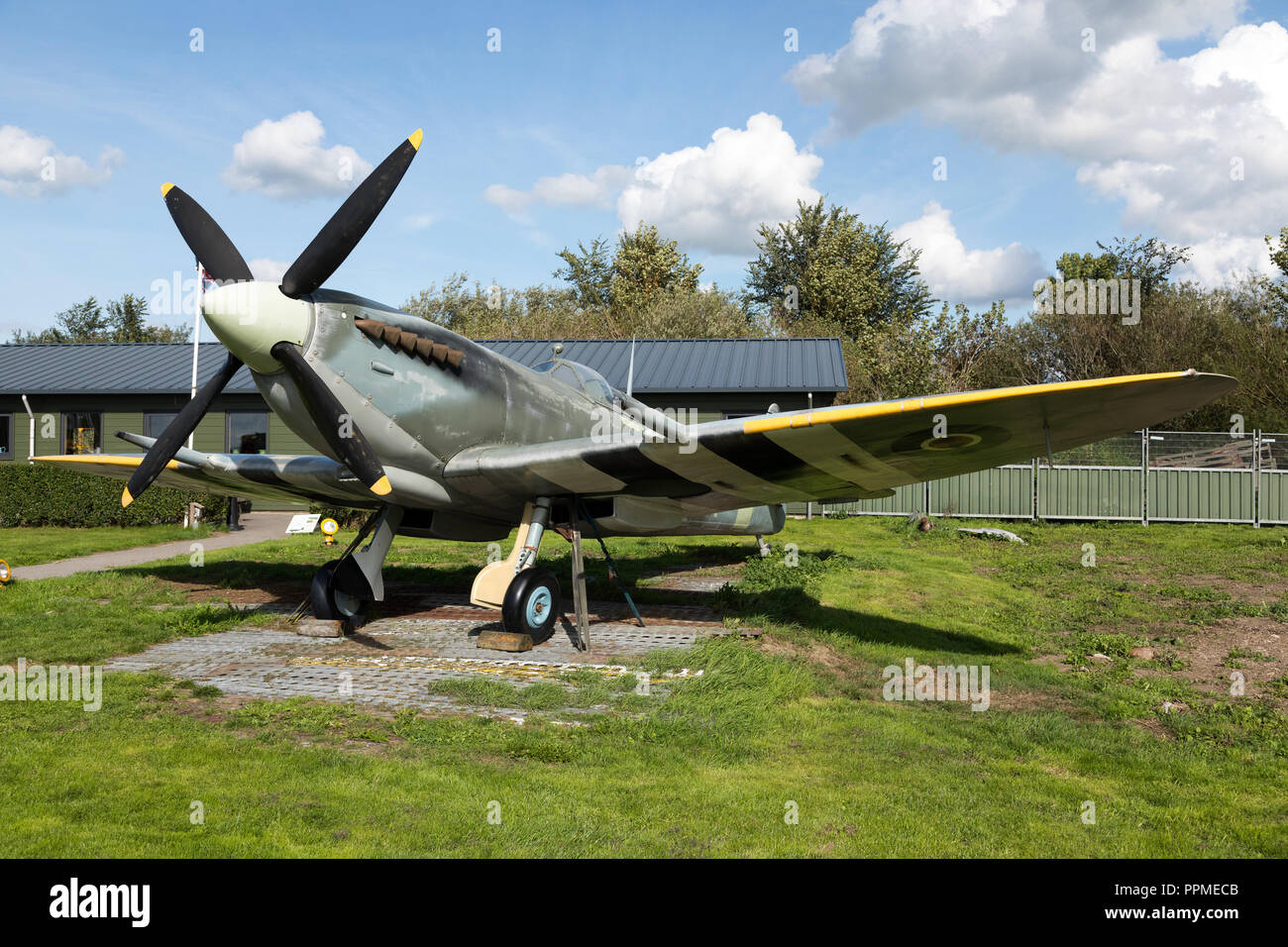 Supermarine Spitfire IX (replica) on display at the Aviodrome Aviation ...