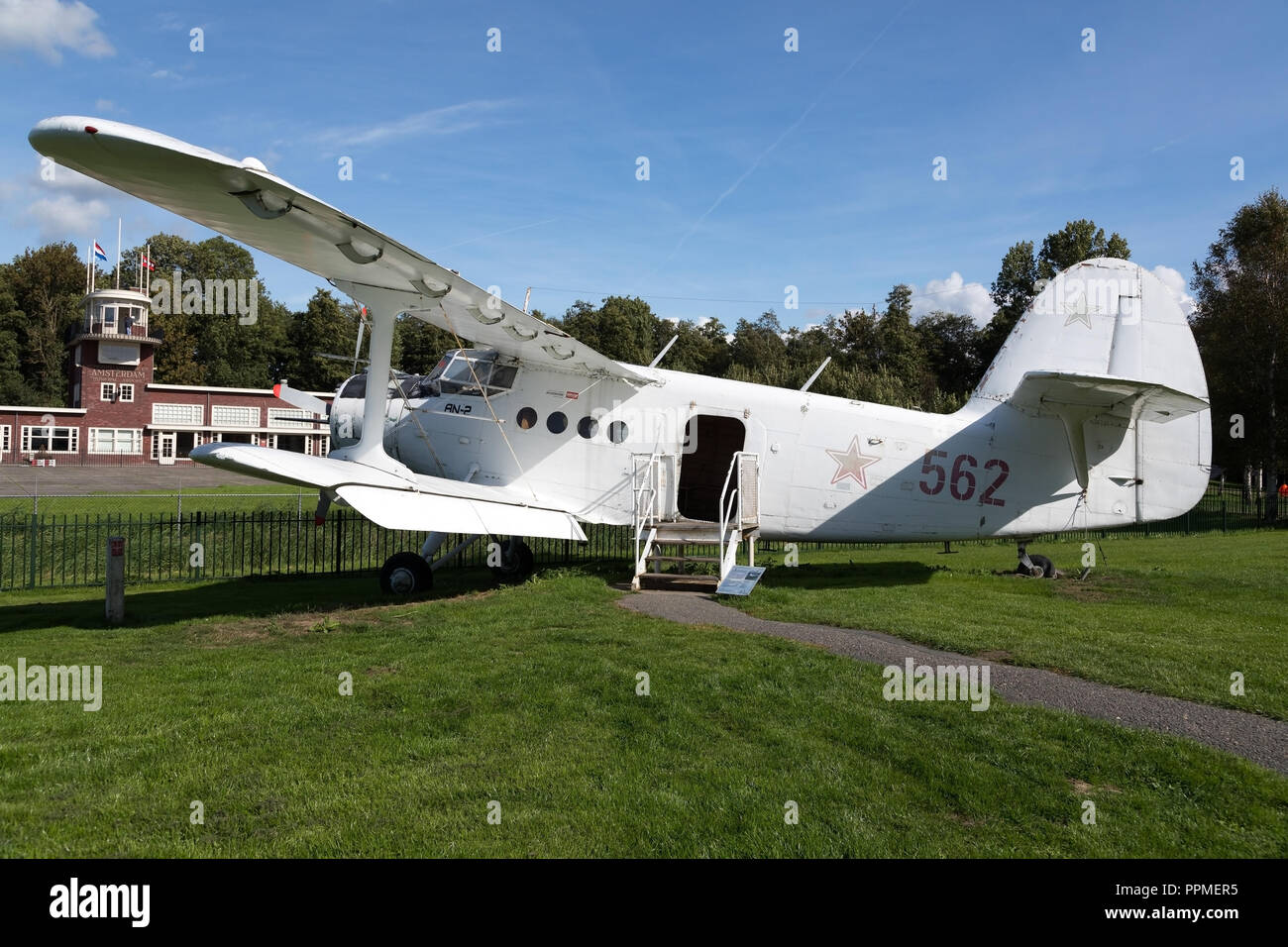 Antonov An-2 Biplane on display at the Aviodrome Aviation Theme Park ...