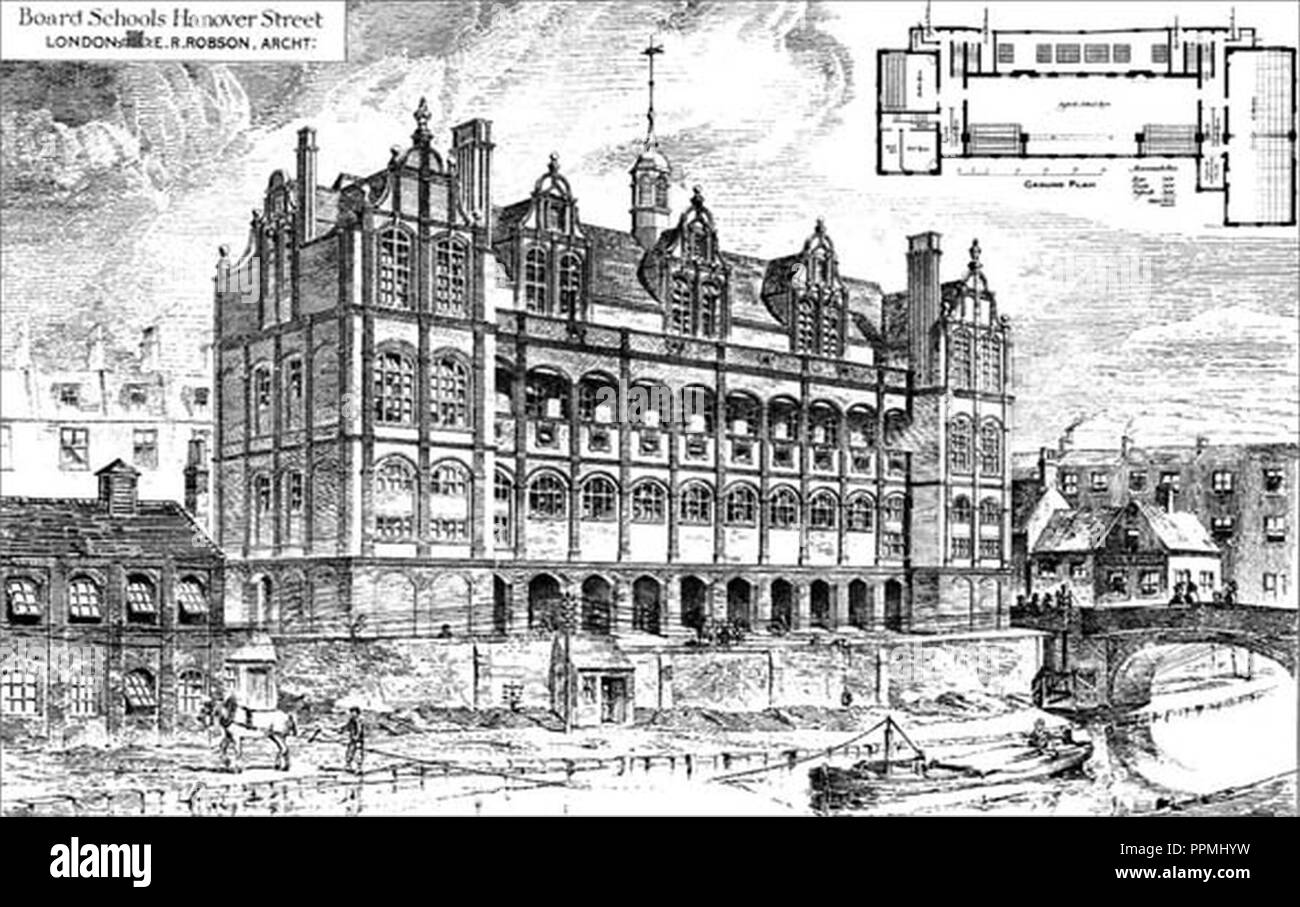 Board Schools Hanover Street London Stock Photo - Alamy