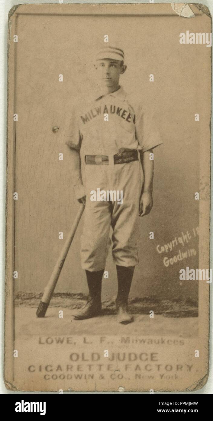 Bobby Lowe, Milwaukee Team, baseball card portrait Stock Photo - Alamy