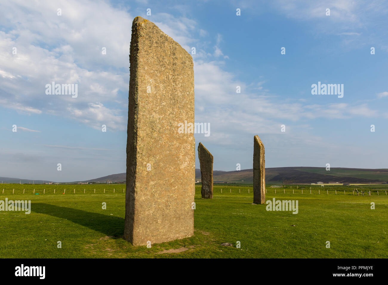 Sunset @ Stones of Stennes Stock Photo - Alamy