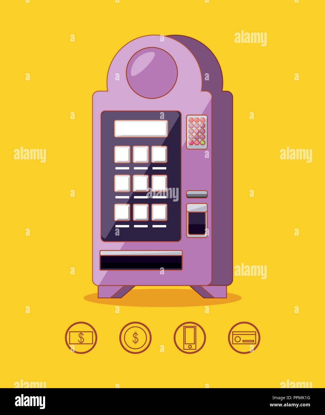 dispenser machine electronic vector illustration design Stock Vector ...