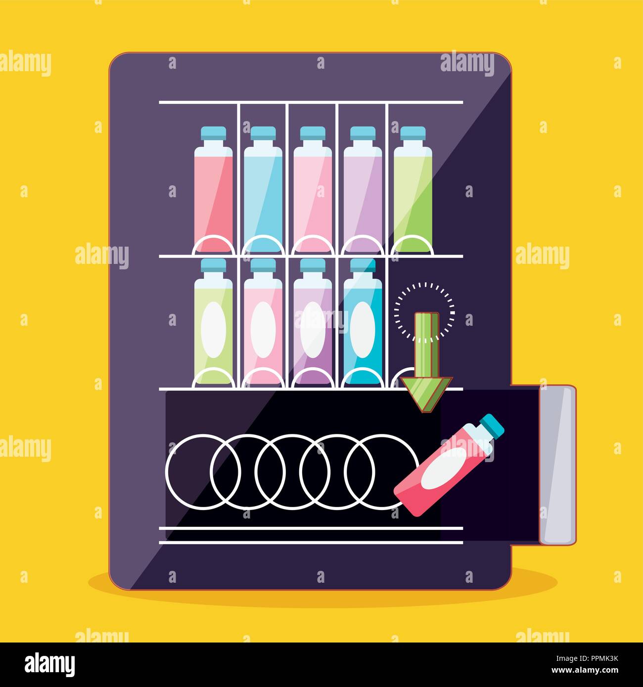 dispenser of beverage machine electronic vector illustration design ...