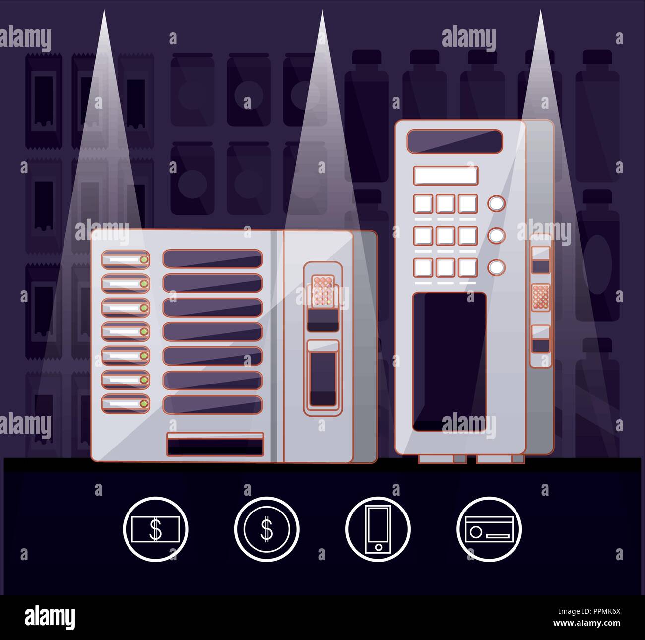 Card vending machine Stock Vector Images - Alamy