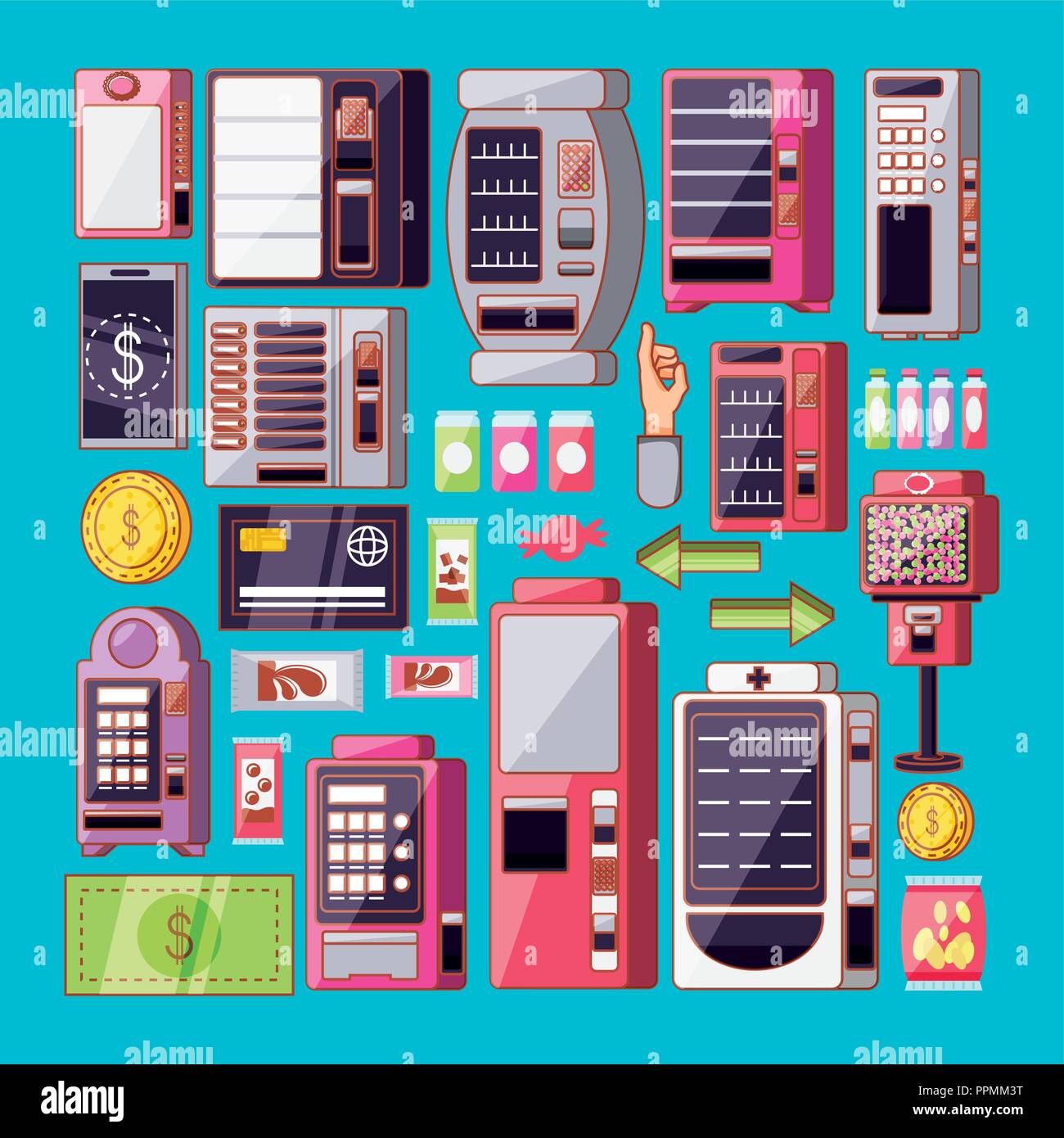 Vendingmachine Stock Vector Images - Alamy