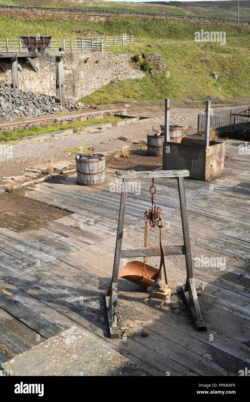 Weighing scales, Killhope Lead Mine museum, Cowshill, County Durham ...