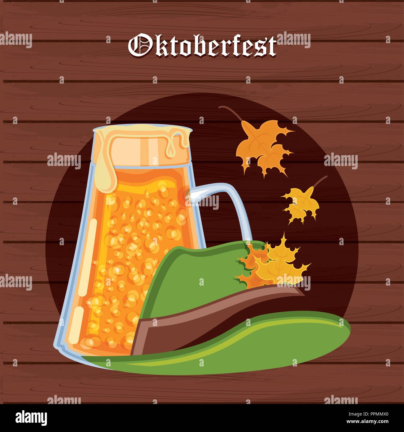 jar beer oktoberfest celebration vector illustration design Stock ...