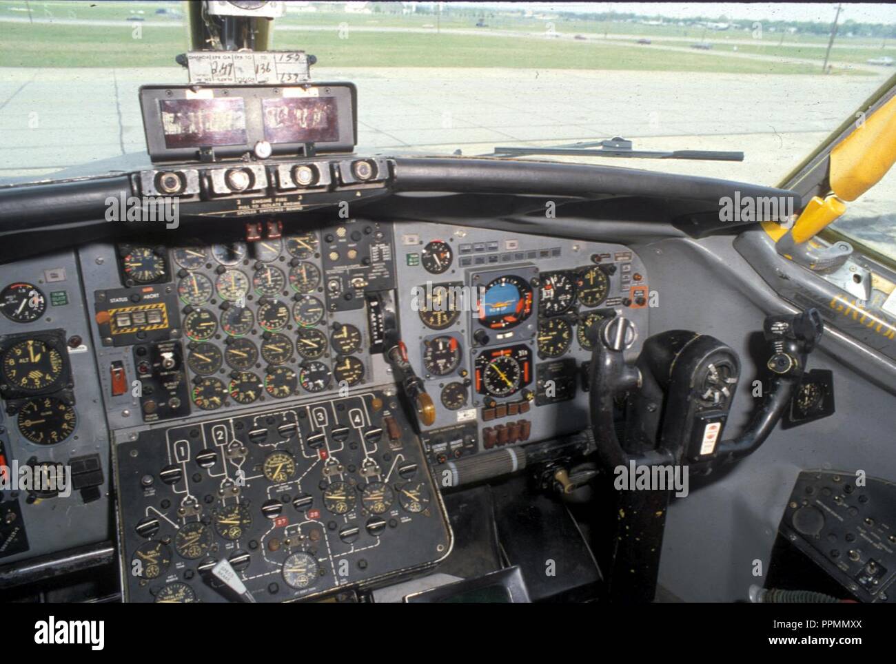 Boeing NKC-135A Airborne Laser Lab cockpit 3 USAF Stock Photo - Alamy