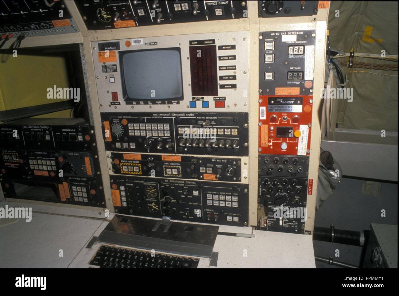 Boeing NKC-135A Airborne Laser Lab cockpit 5 USAF Stock Photo - Alamy