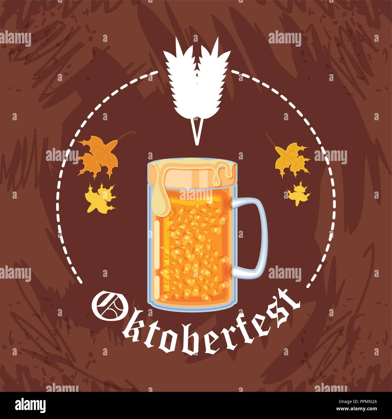 jar beer oktoberfest celebration vector illustration design Stock ...