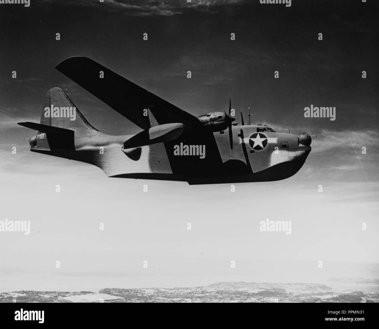 Boeing XPBB-1 Sea Ranger in flight in summer 1943 Stock Photo - Alamy