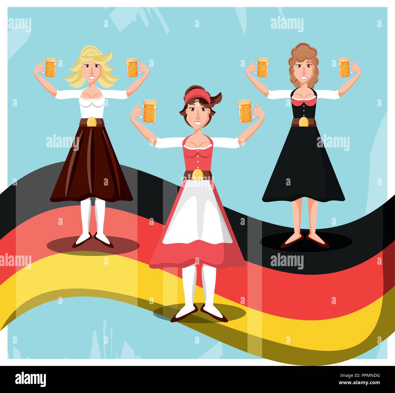 Lady bavaria Stock Vector Images - Alamy