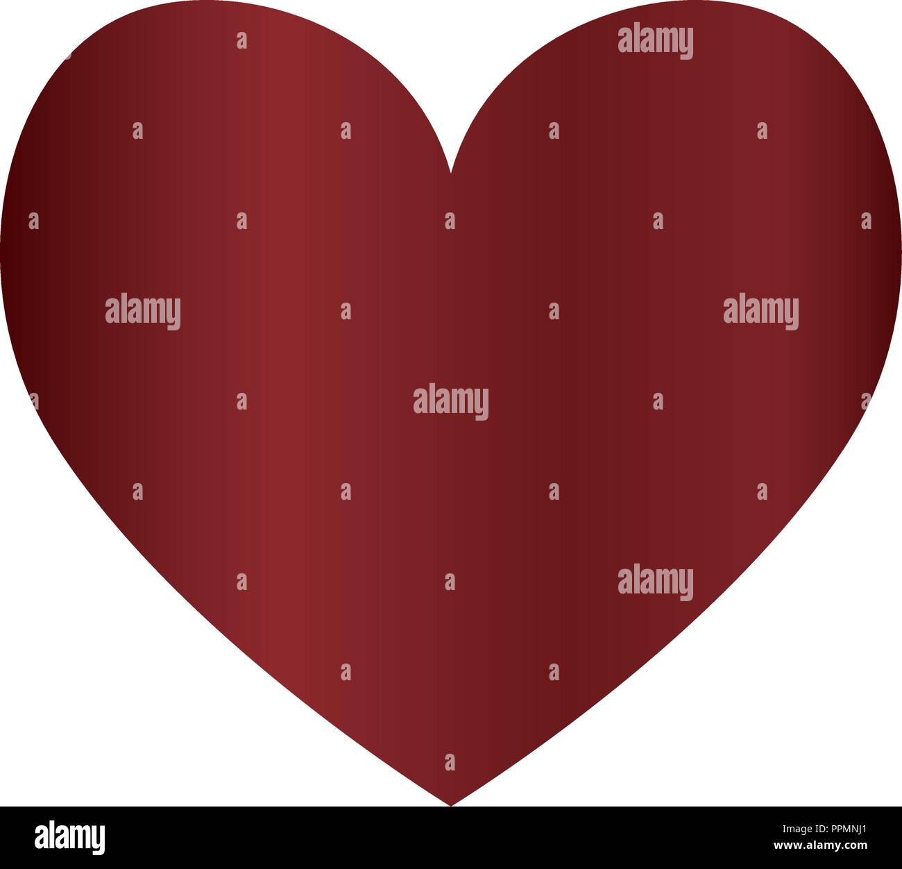 red heart love romantic passion vector illustration Stock Vector Image ...