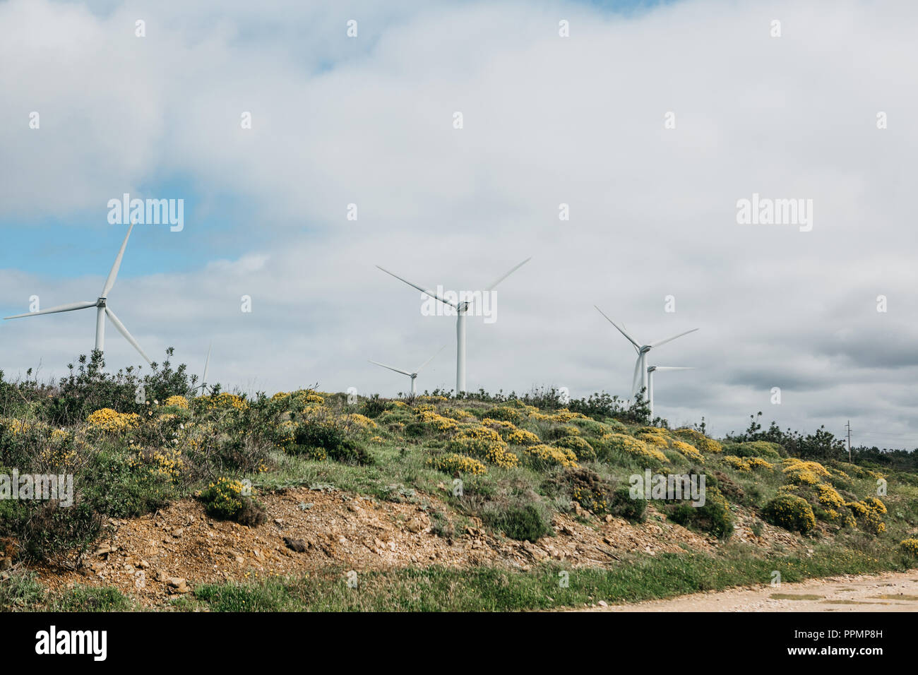 Wind farms or windmills for the extraction of wind power in Portugal ...