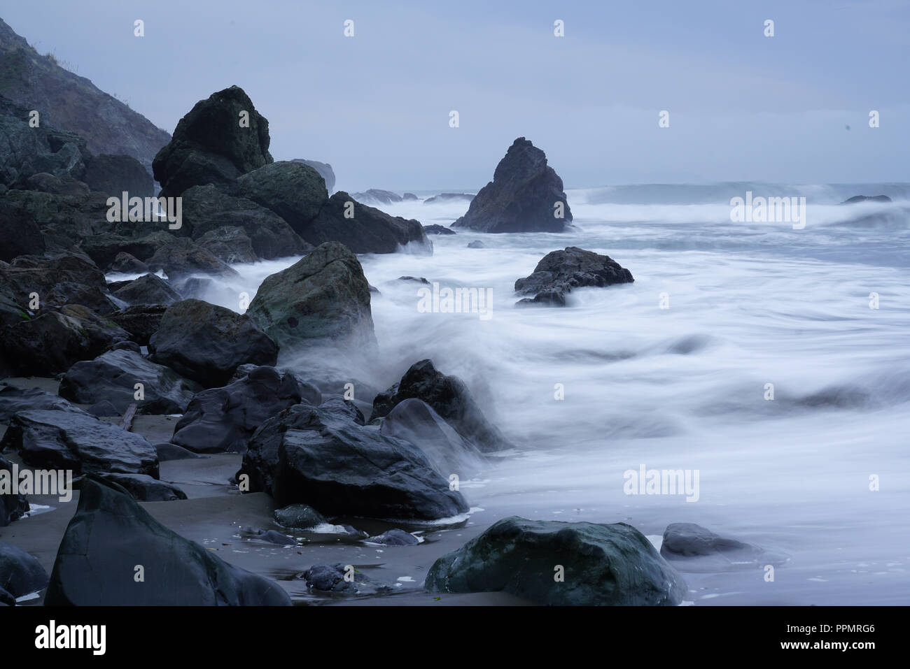 Coastal scene in California Stock Photo - Alamy