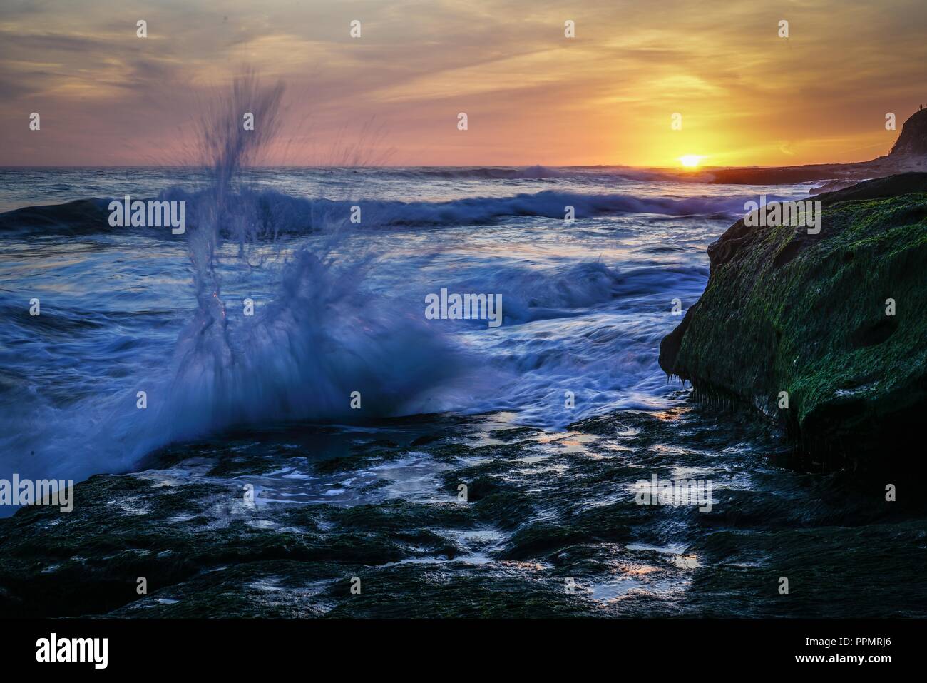 Coastal scene in California Stock Photo - Alamy