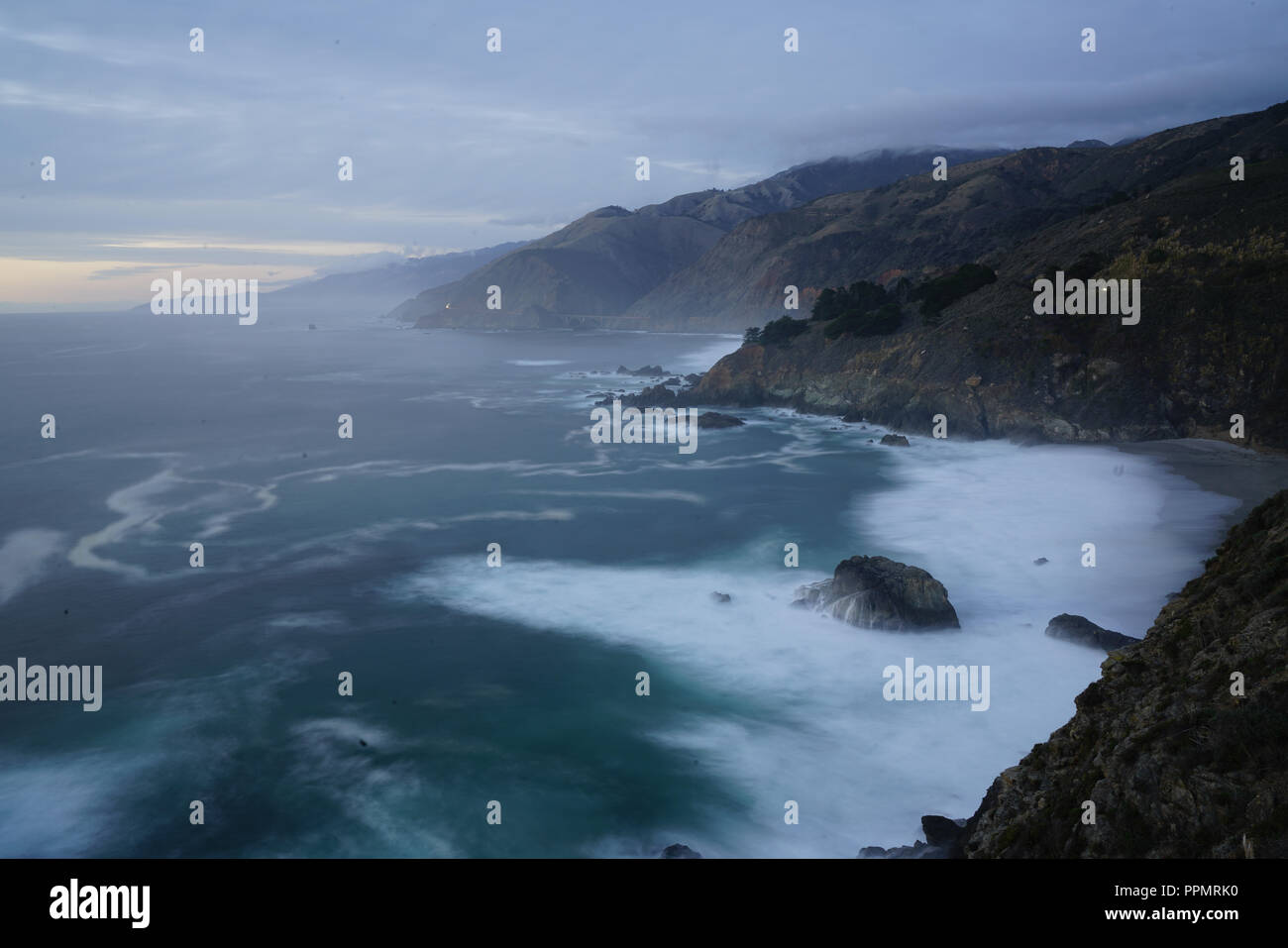 Coastal scene in California Stock Photo - Alamy