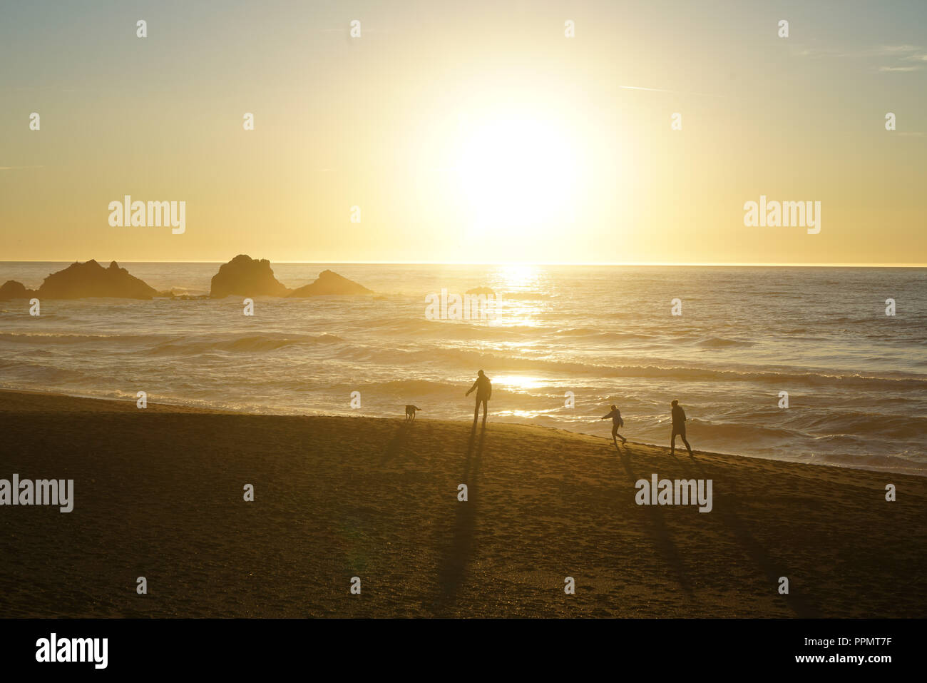 Beach scene, California Stock Photo - Alamy