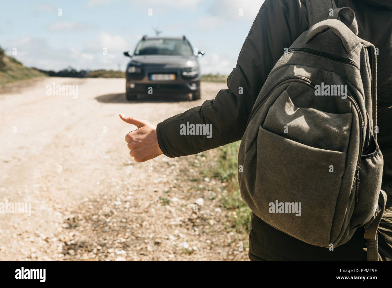 Hitchhiker Car Stock Photos & Hitchhiker Car Stock Images - Alamy