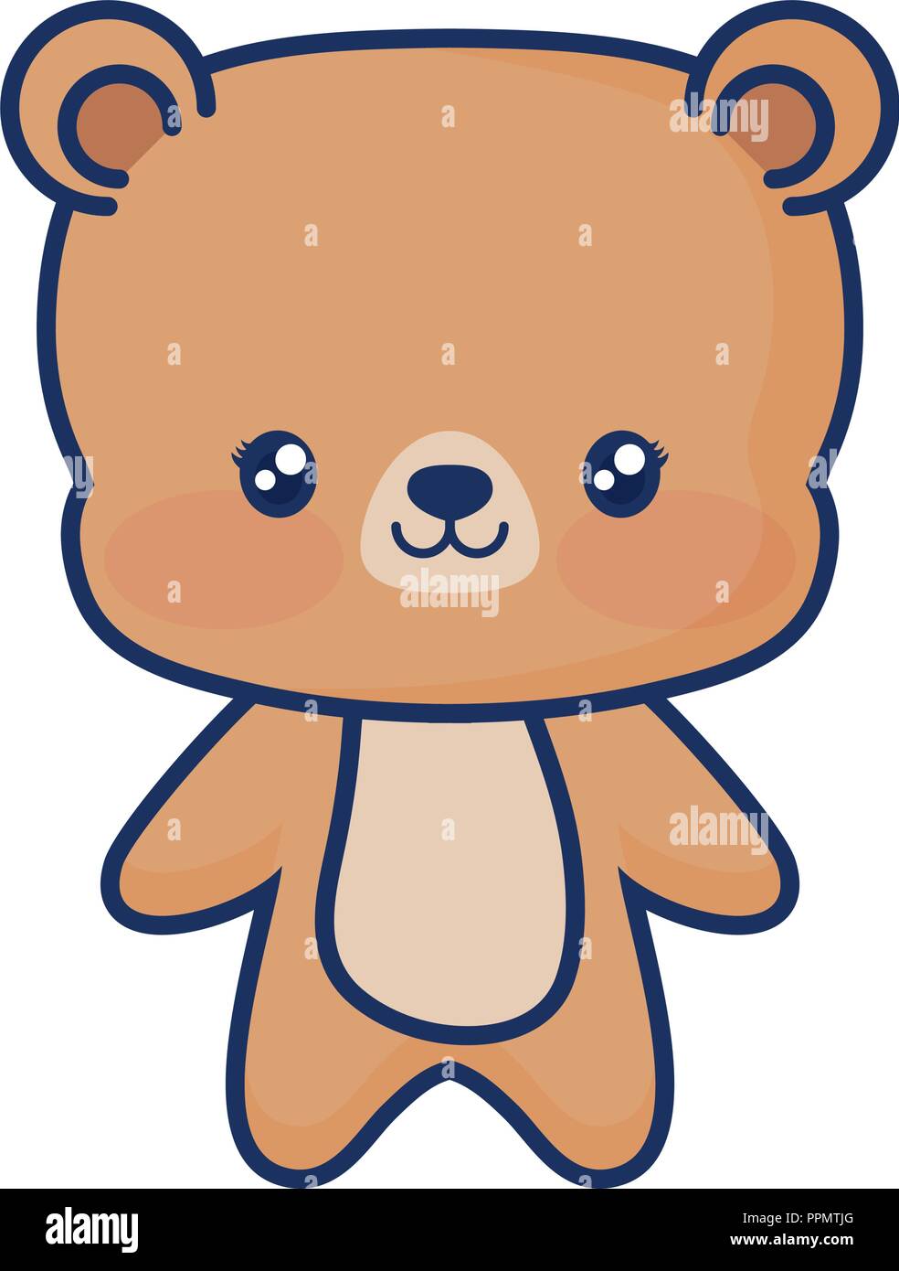 cute bear icon over white background, vector illustration Stock Vector ...