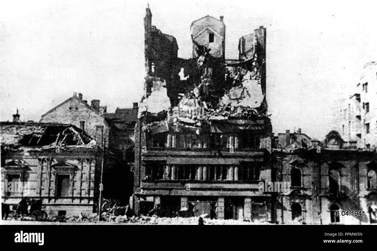 Bombardovanje Beograda 43 Stock Photo - Alamy
