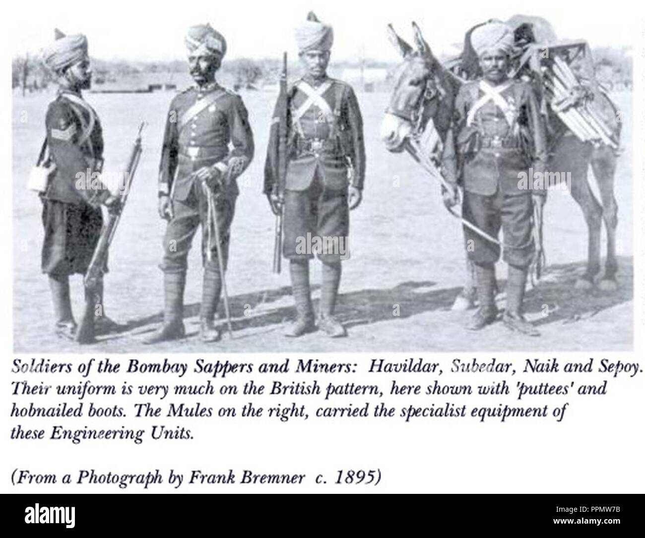 Bombay Sappers Uniform Stock Photo - Alamy