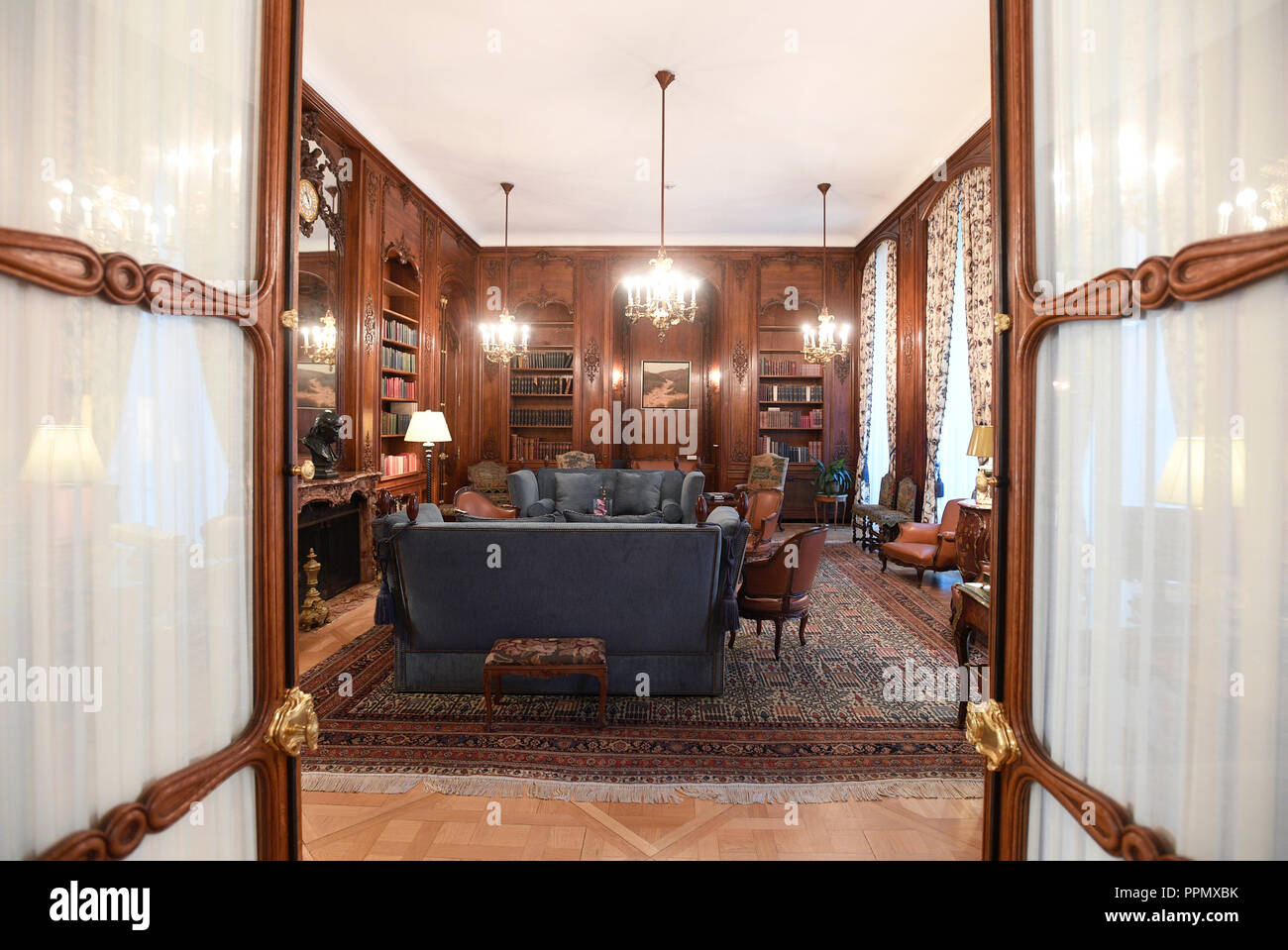 Prague, Czech Republic. 25th Sep, 2018. A part of an interior of the ...