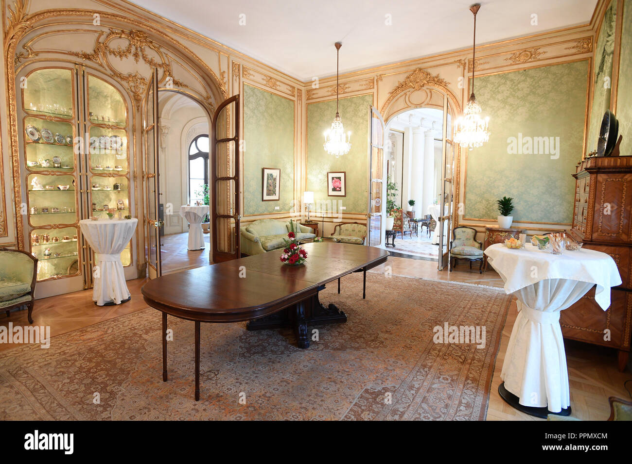 Prague, Czech Republic. 25th Sep, 2018. A part of an interior of the ...