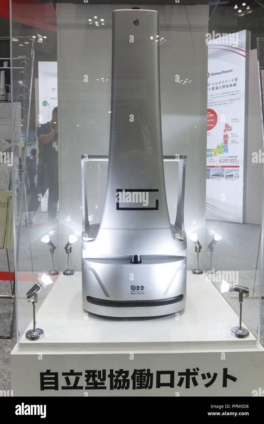 Tokyo, Japan. 26th Sep, 2018. Daiwa House Bee Robot on display during ...