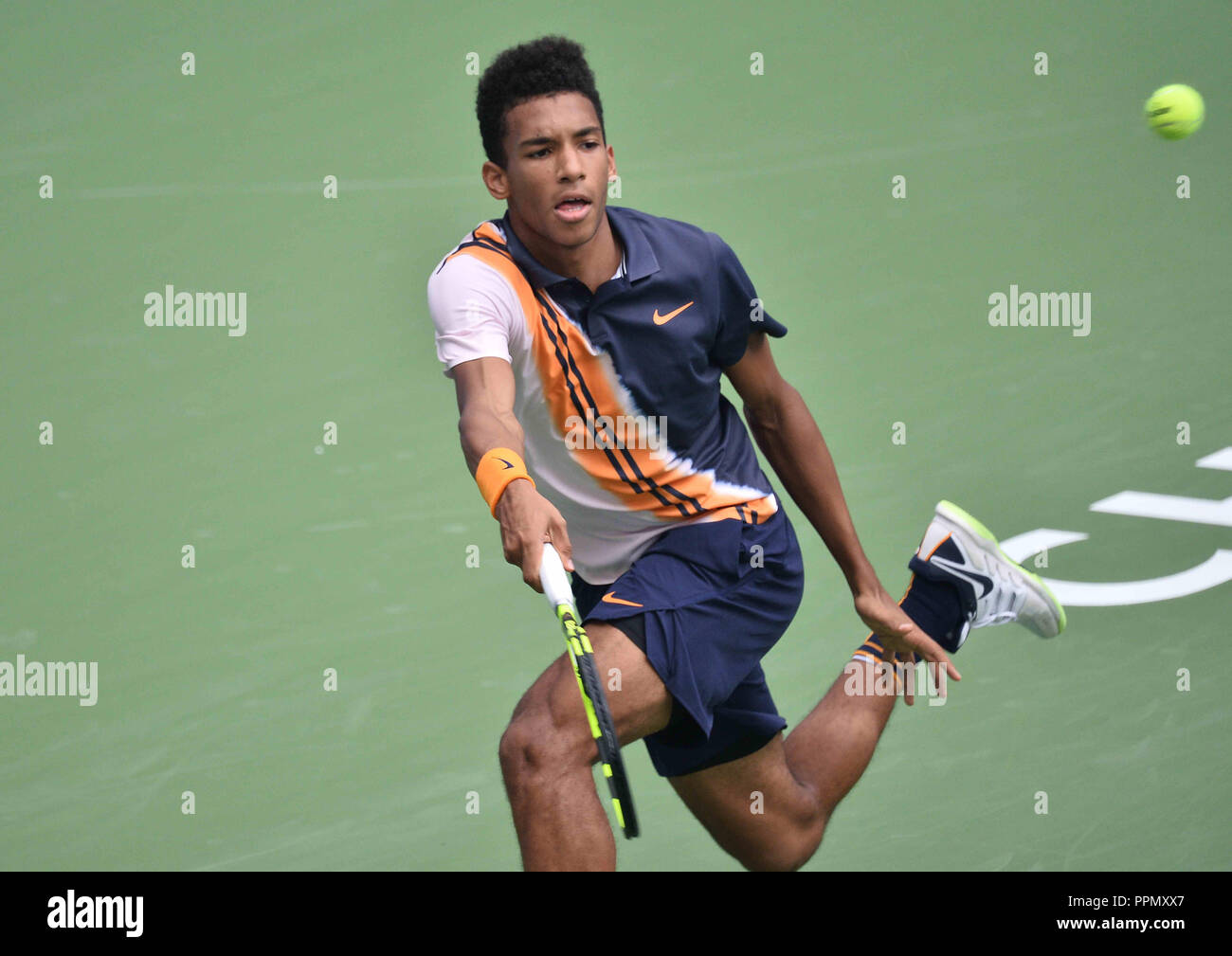 September 26, 2018 - Chengdu, China - Canadian tennis player Felix ...