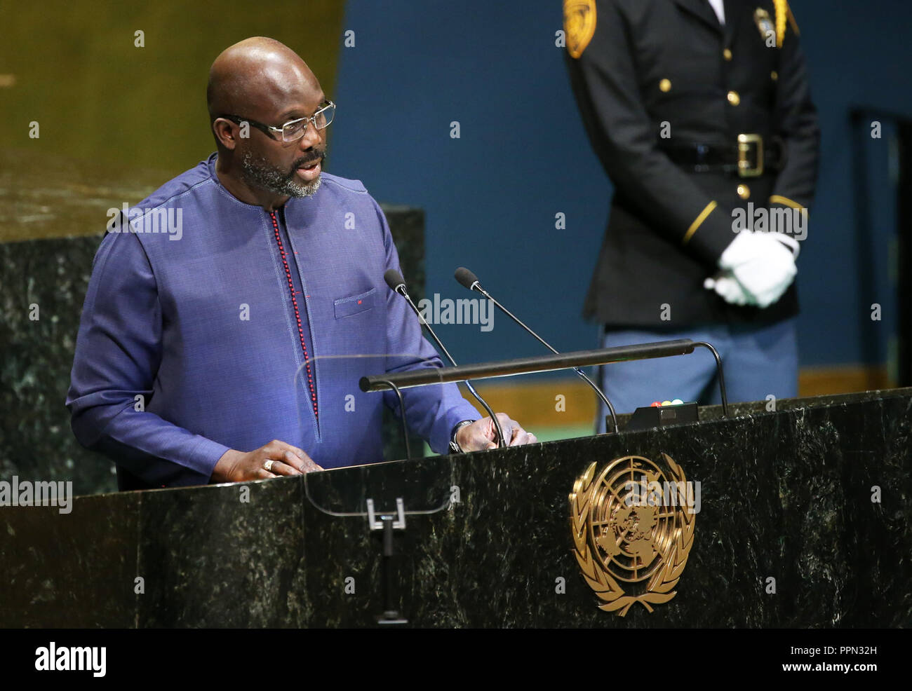 Liberian president hi-res stock photography and images - Alamy