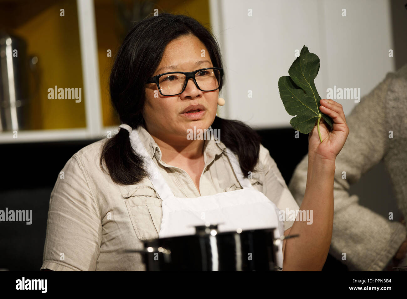 Los Angeles, CA, USA. 3rd Sep, 2018. Minh Phan of Porridge Puffs ...