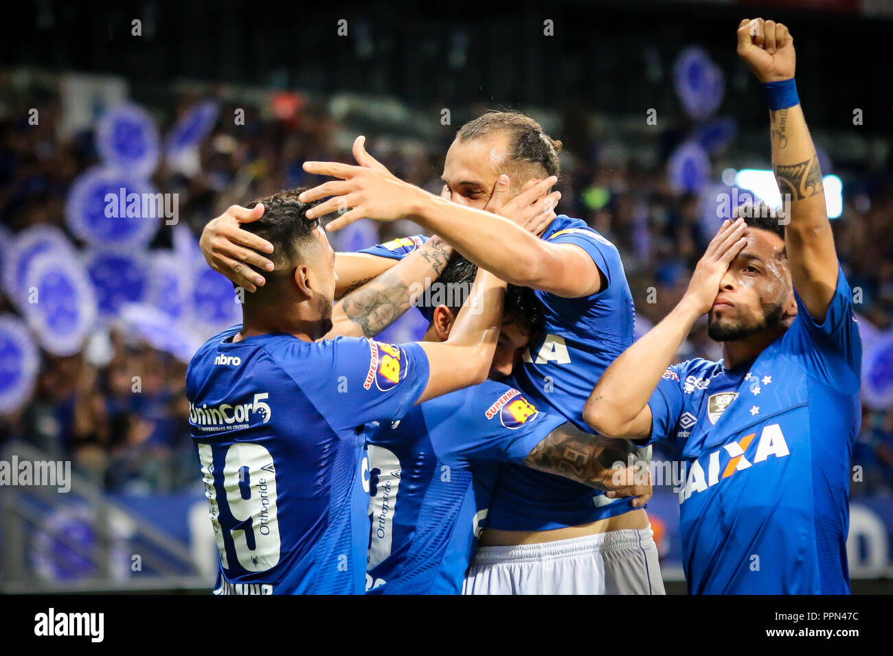 Belo Horizonte, Brazil. 26th Sep, 2018. Boats marked the first goal of ...