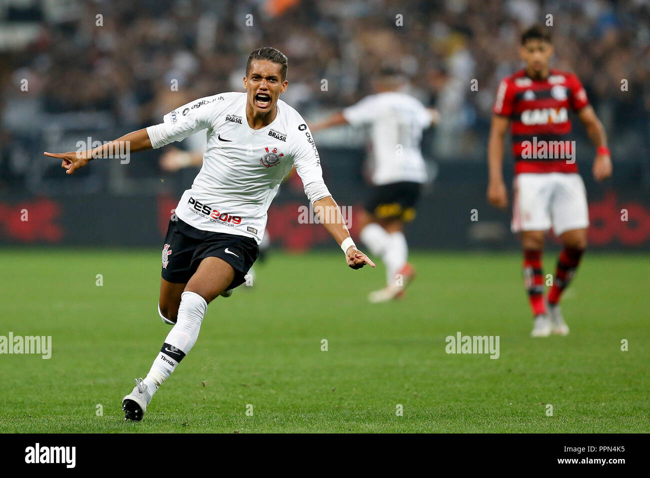 SÃO PAULO, SP - 26.09.2018: CORINTHIANS X FLAMENGO - Celebration of the ...