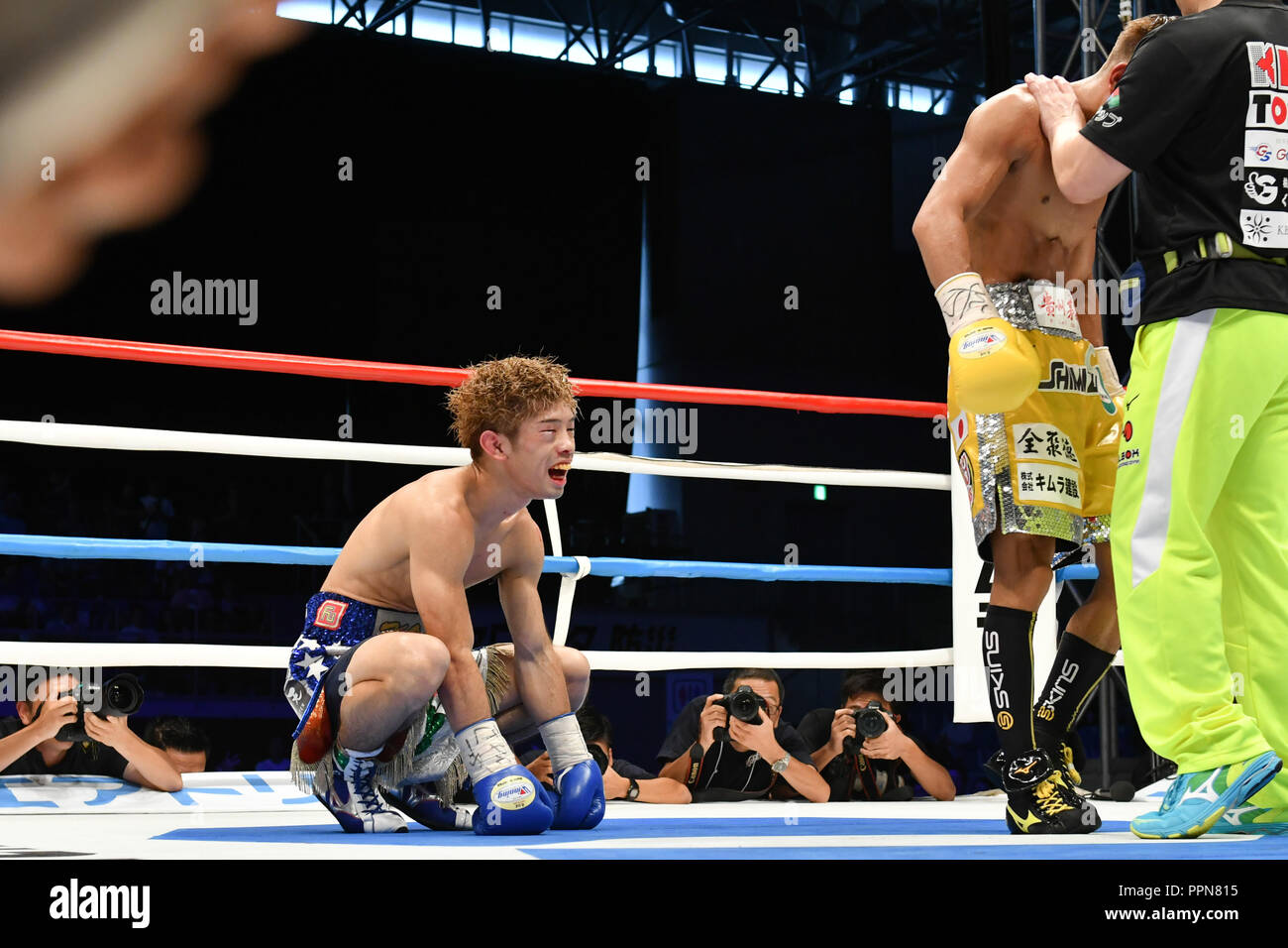 Nagoya, Aichi, Japan. 24th Sep, 2018. (L-R) Kosei Tanaka, Sho Kimura ...