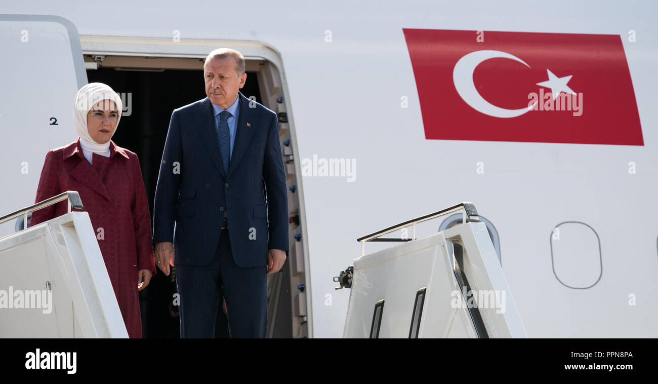 Berlin, Germany. 27 September 2018, Berlin: Recep Tayyip Erdogan ...