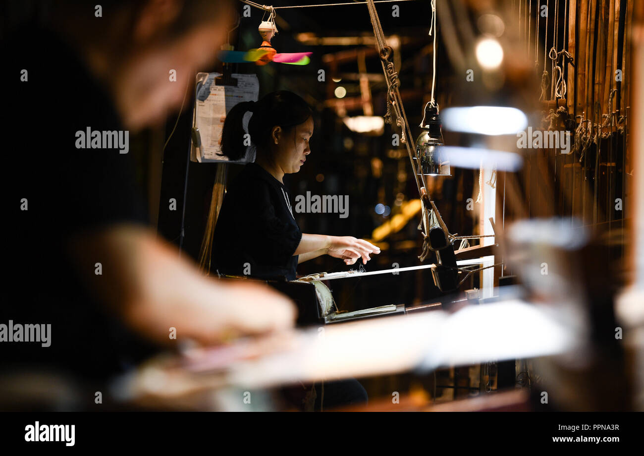 Chinese silk brocade patterns hi-res stock photography and images - Alamy
